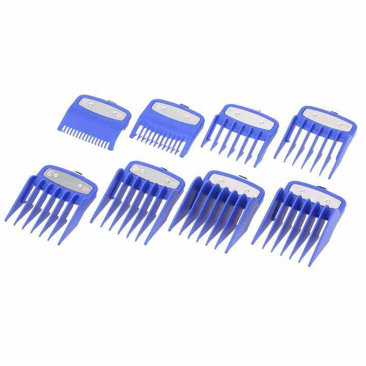 8 Sizes Guide Comb Set Hair Clipper Cutting Combs Limit Combs (Blue ...