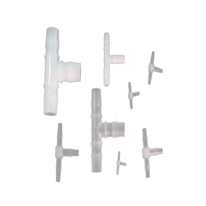 72XD Tee Connector 3 Way Equal Barbed Joint Splicer Food Grade Plastic ...