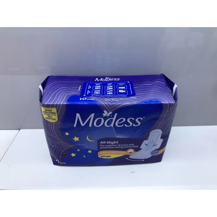Modess All Night Sanitary Napkins 10s | Lazada PH