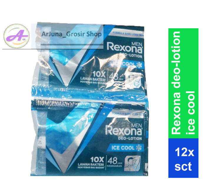 Rexona ice cool man isi 12 sachet | Lazada Indonesia