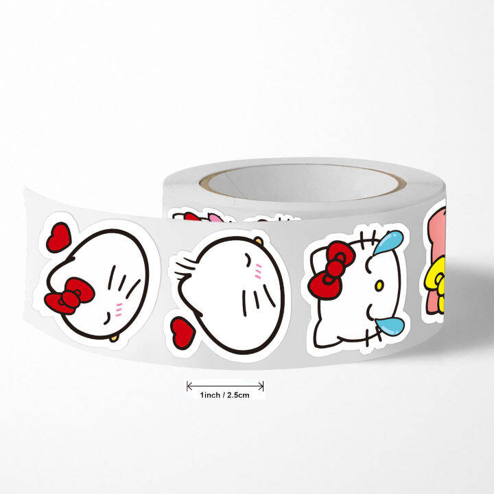 500pcs Cute doraemon Emoji Sticker Tape DIY Tags Packing Decration ...
