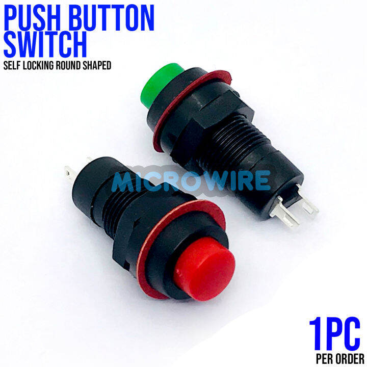 Self-locking Push Button Switch 10mm Self Locking Momentary Push Button ... Self-locking Push Button Switch 10mm Self Locking Momentary Push Button ...