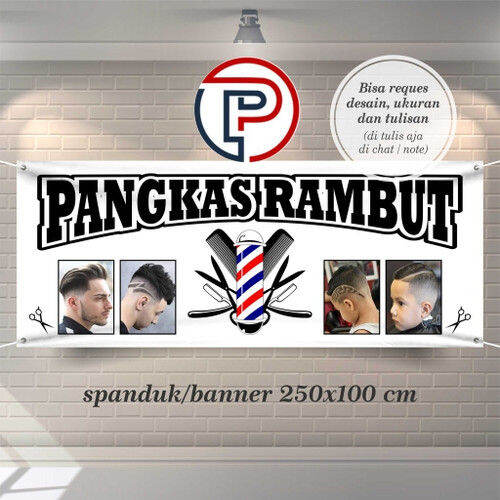 SPANDUK BANNER SPANDUK PANGKAS RAMBUT | Lazada Indonesia