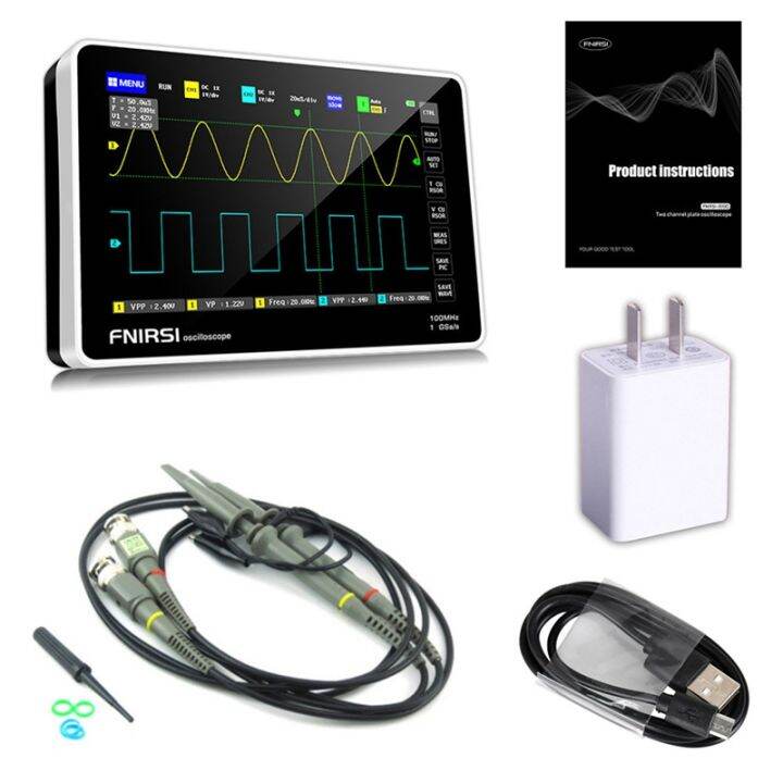 FNIRSI 1013D Digital Tablet Oscilloscope Dual Channel 100M Bandwidth ...