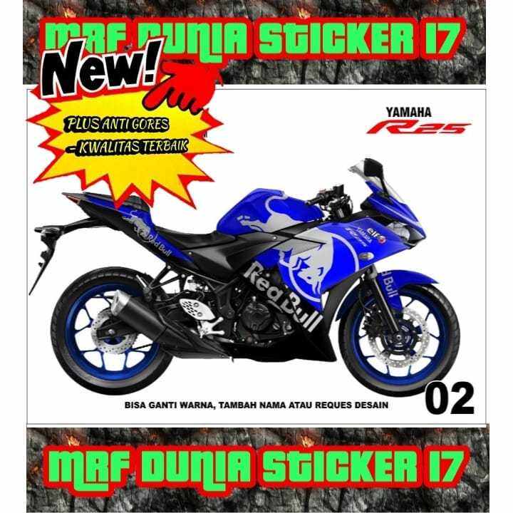 Sticker decal Yamaha R25 Full Body decal Sticker Yamaha R25 Sticker ...