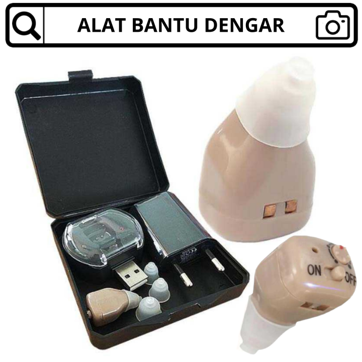 Alat Bantu Pendengaran Tanpa Kabel Alat Bantu Dengar In Ear Hearing Aid Telinga Orang Tua ...