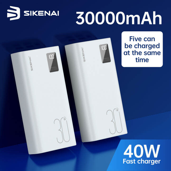 30000MAH 40W SIKENAI POWERBANK SUPPORT VOOC SUPER CHARGE | Lazada