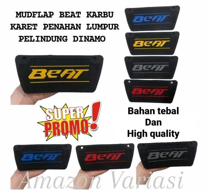 HOT PROMO MUDFLAP BEAT KARBU KARBON KARET PENAHAN LUMPUR KOLONG SPAKBOR ...