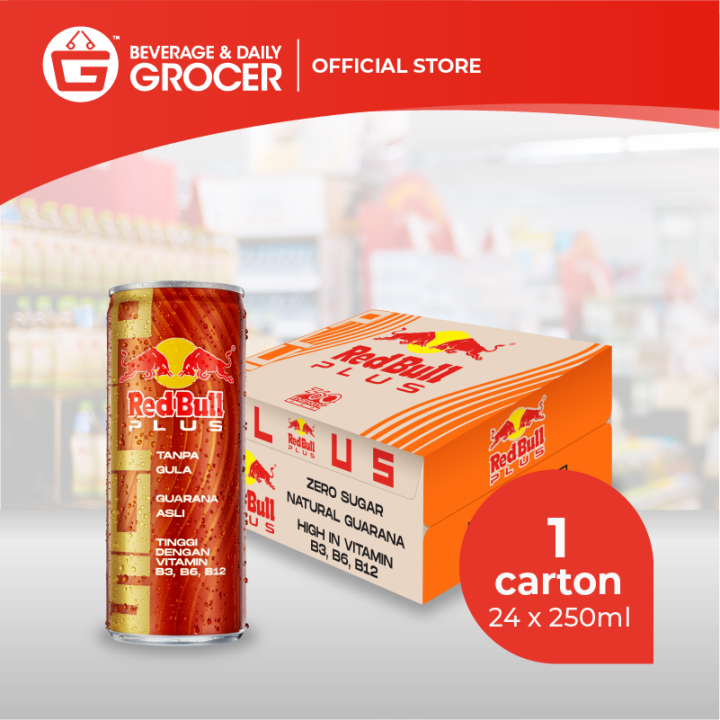 Red Bull Plus Can Energy Drinks 24 x 250ml (24 Cans) 1 Carton | Lazada