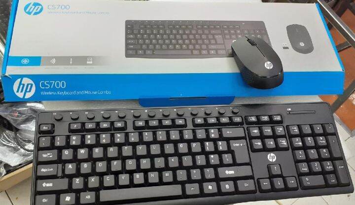 Hp Cs 700 Cs700 High Quality Wireless Combo Keyboard And Mouse Set W Mini Usb Receiver Lazada Ph