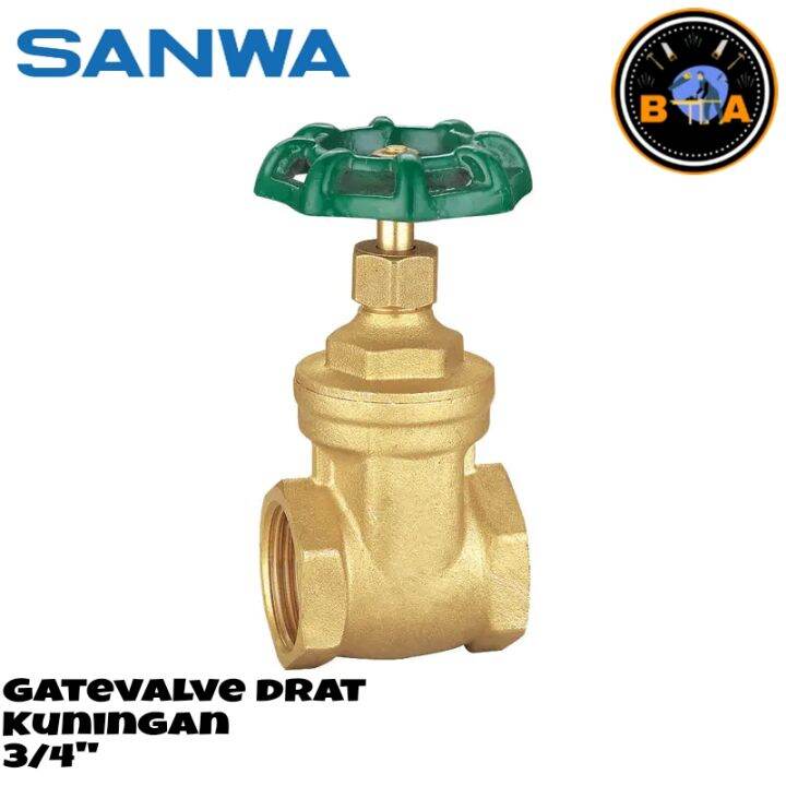 Ball Valve Kuningan Brass/ Stop Kran Keran Putar Gate Valve 3/4 Inch ...