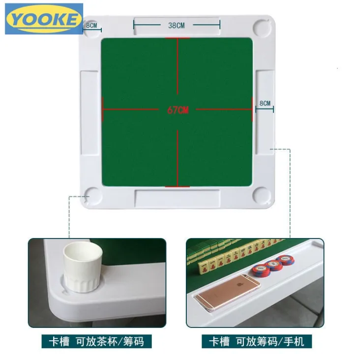 Foldable Mahjong Table Home Folding Mahjong Table Portable Metal ...