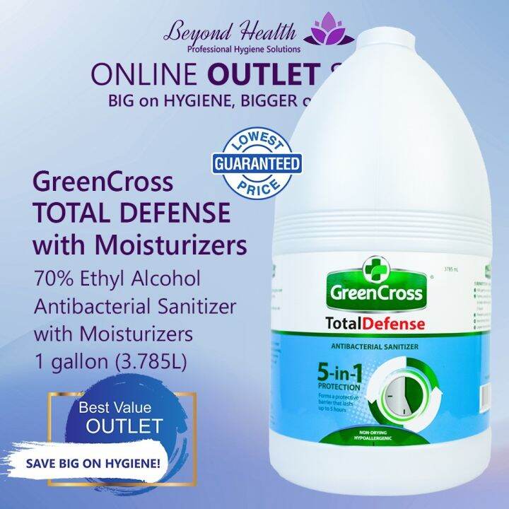GreenCross Total Defense Antibacterial Sanitizer 70 Ethyl Alcohol with ...
