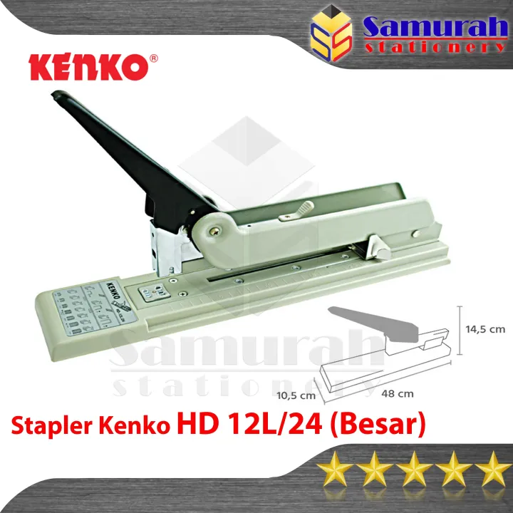 Stapler Kenko HD-12L/24 Besar / Mesin Staples Jilid HD 12L 24 Panjang ...