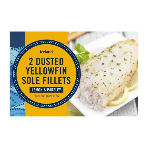 Iceland Lemon & Parsley Sole Fillets x 2 250g (Frozen shipping) จัดส่ง ...