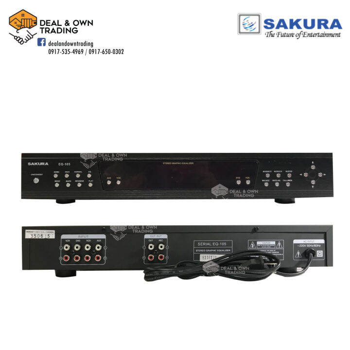 Sakura EQ-105 10 Band Digital Graphic Equalizer w/ Remote | Lazada PH