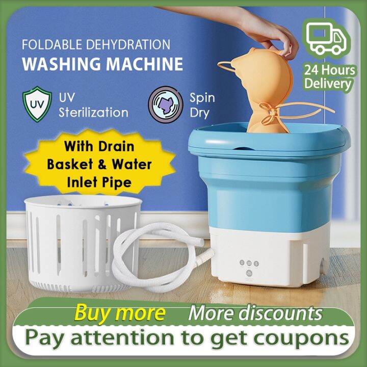 COD mini portable washing automatic machine washing Single barrel ...