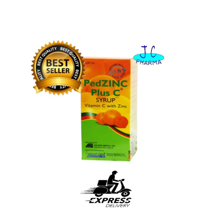 PEDZINC PLUS C Vitamin C w/ Zinc Syrup 120ml | Lazada PH
