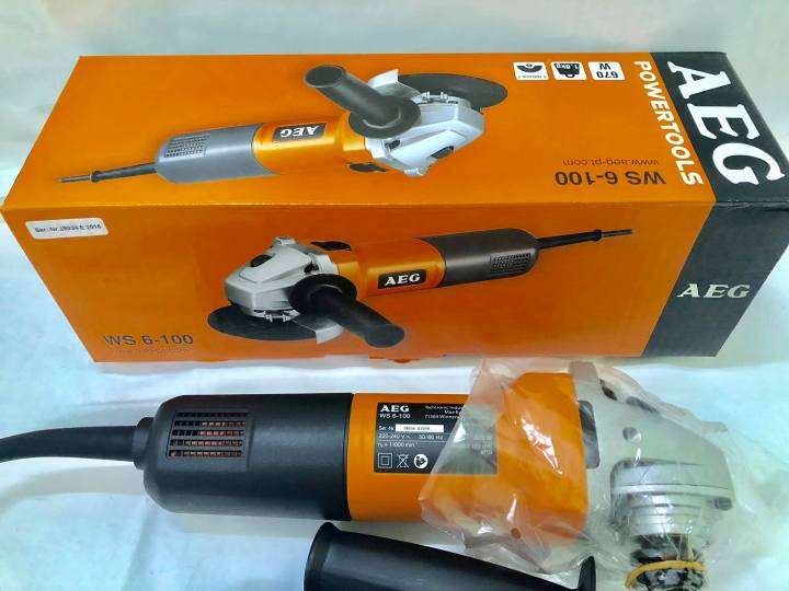 AEG 4" (100MM) ANGLE GRINDER 670W - WS6-100 | Lazada