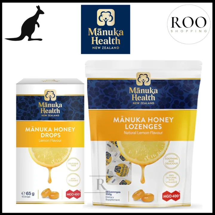 Manuka Health Manuka Honey Drops Lemon 15 Pack // 58 Pack | Lazada