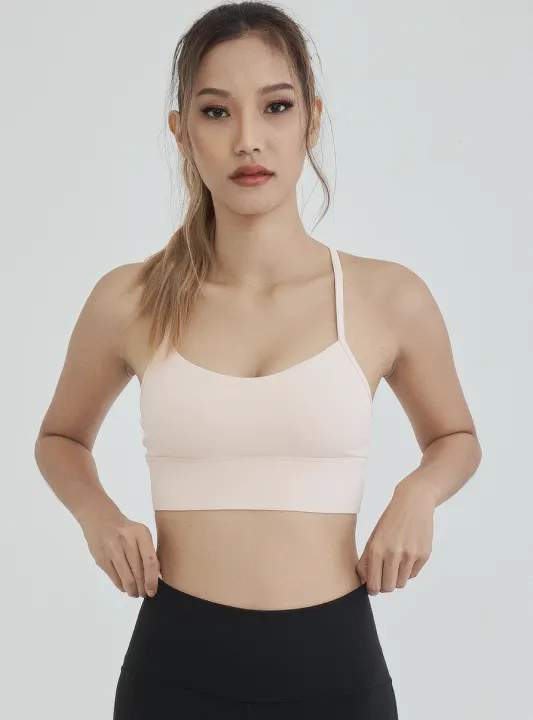 Luxeflex Luxe Bralette - Paris(บราสีชมพูอ่อน) | Lazada.co.th