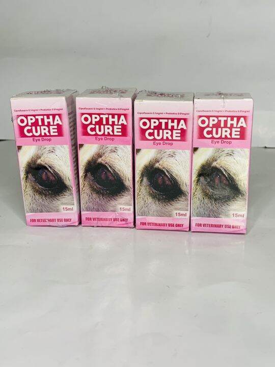 [CL REYES AGRIVET] 4 BOX OPTHA CURE/EYE DROP FOR PETS/ PAMPATAK SA MATA NG ASO/PANLAGAY SA MATA ...