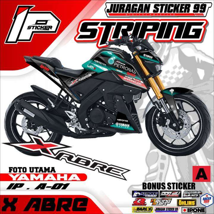 Striping X ABRE (PETRONAS)- Sticker Striping Variasi List YAMAHA X ABRE ...