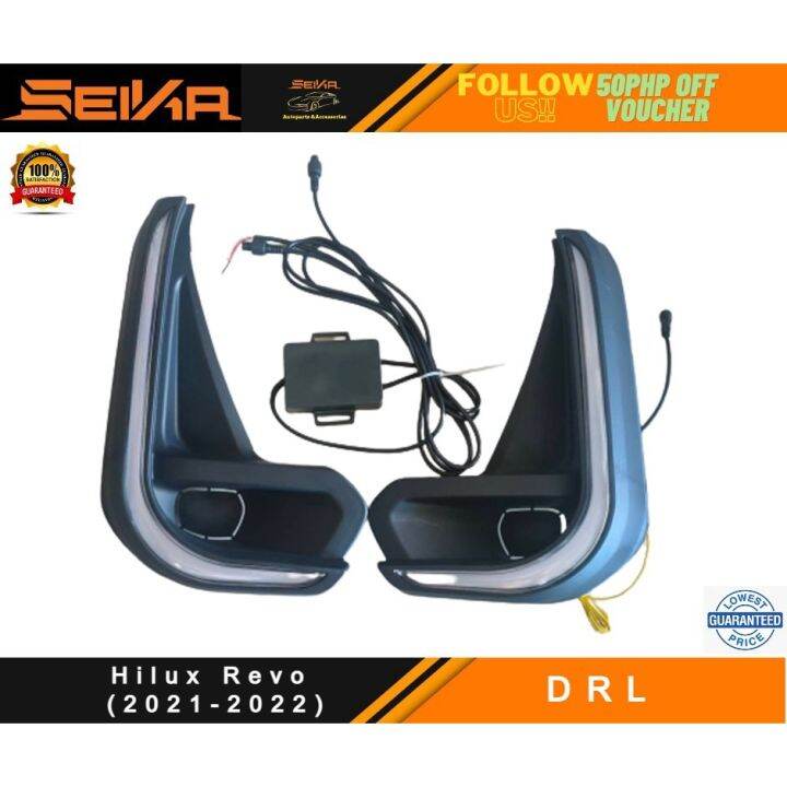 Hilux Revo 2021-2022 Drl With Foglamp Cover | Lazada PH