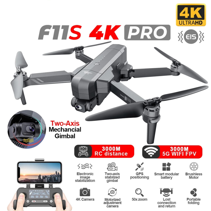 CT【Fast delivery】【Available Original 】SJRC F11s 4K Pro UAV with Camera ...