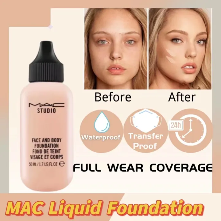 MC Poreless Foundation Cream Matte Finish Makeup Liquid Base Oil ...
