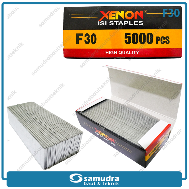 XENON F30 Isi Paku Tembak Angin Refill I Air Nailer Stapler Gun 30 mm ...