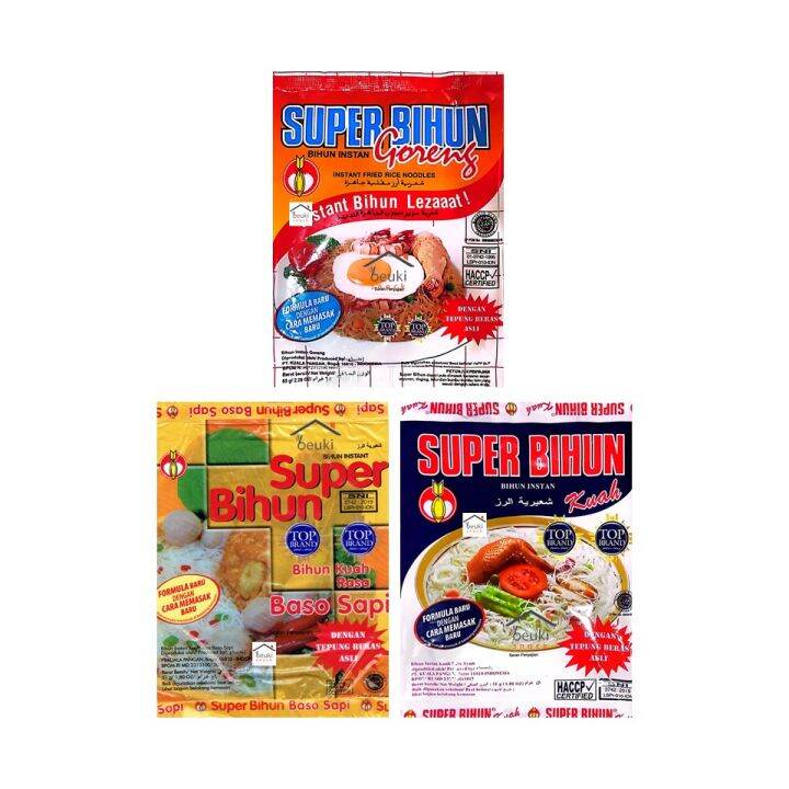 Super Bihun Instan Goreng & Kuah Berbagai Varian Pilih Rasa | Lazada ...