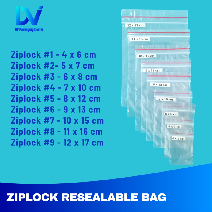 Ziplock Resealable Bag (1 PACK X 100PCS) | Lazada PH