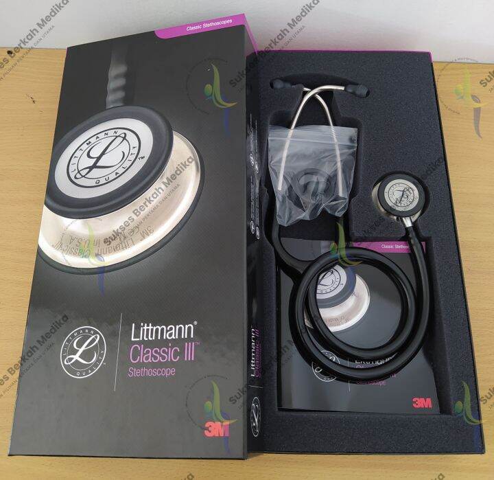 Stetoskop / Stethoscope 3M Littmann Classic III Black 5620 | Lazada ...