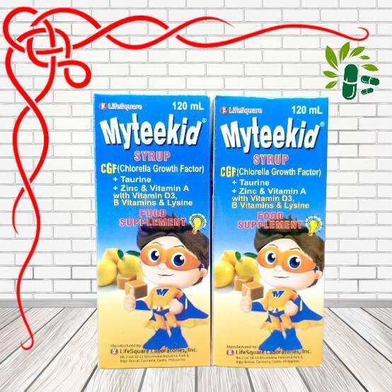 MYTEEKID (CGF Chlorella Growth factor + Taurine + Zinc + Vitamin A, B, C, D3 + Lysine) 120mL ...