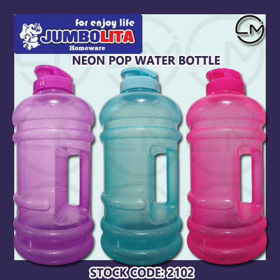 Jumbolita Water Jug Bottle Container Dumbbell Neon Pop Color Pink Light ...