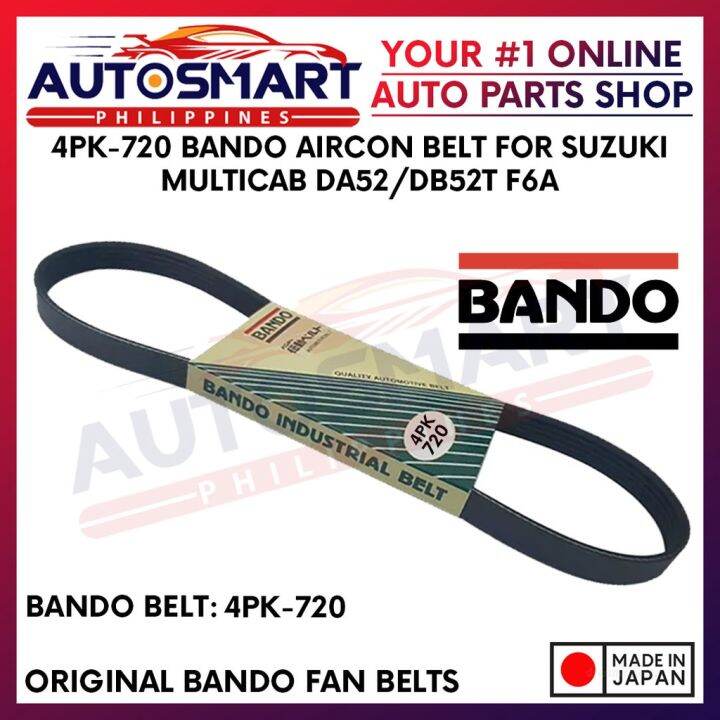4PK-720 Bando Aircon Belt For Suzuki Multicab DA52/DB52T F6A | Lazada PH