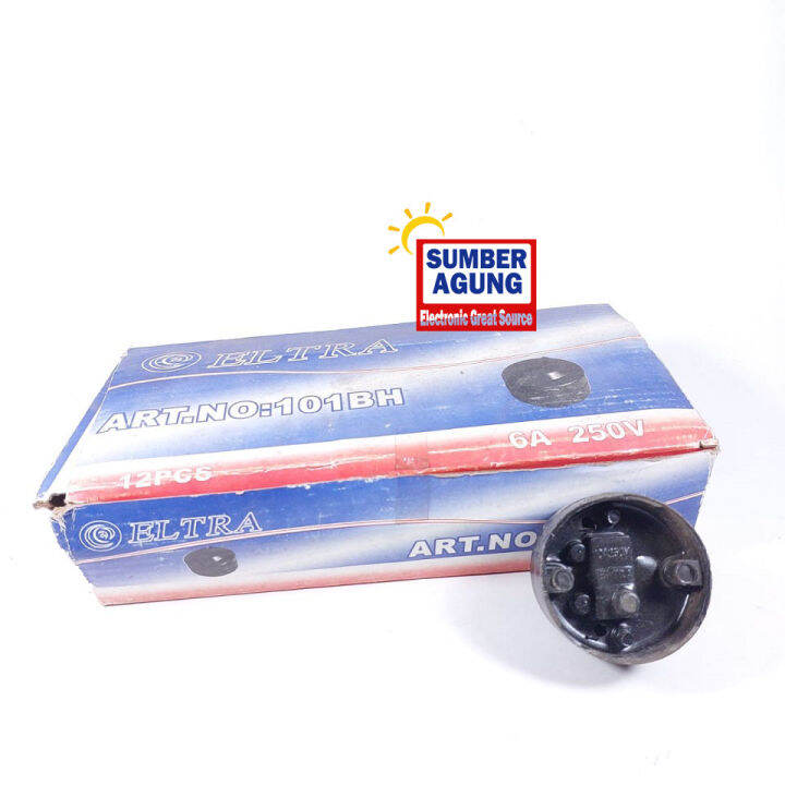 Eltra Saklar Lampu Tempel Bulat Hitam Jadul Model Lama 101BH On Off Naik Turun | Lazada Indonesia