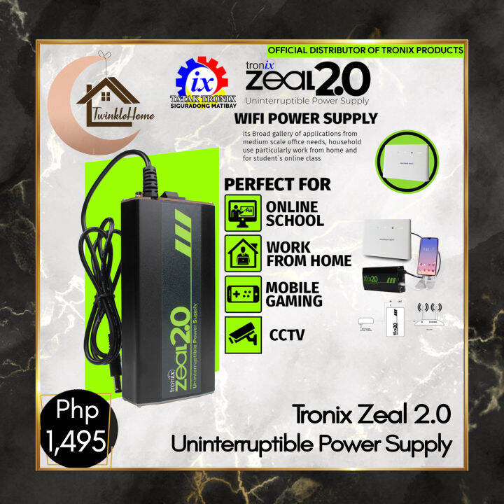 TwinkleHome Tronix Zeal 2.0 - Wifi UPS Router UPS DOST Tested Mini UPS ...