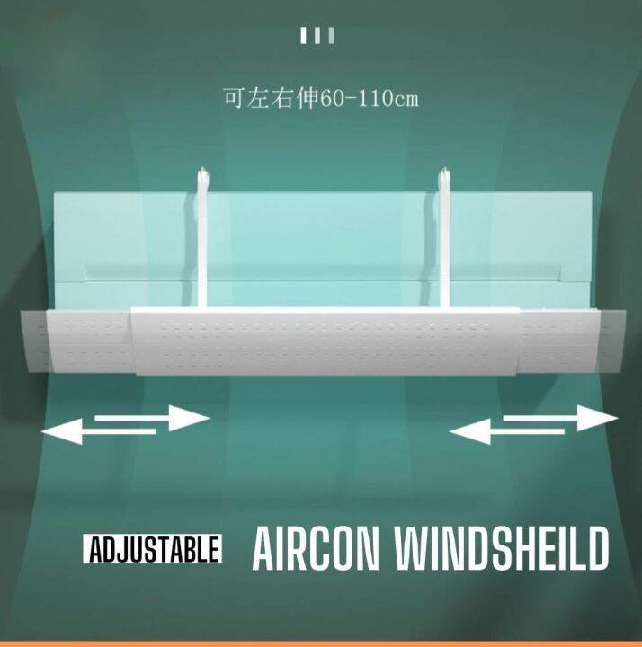Aircon wind air blower Blocker shield windshield deflector Cover gusts ...