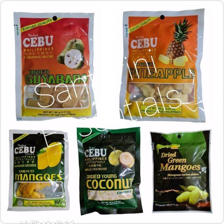 Cebu Dried Mangoes Dried Coconut 80g Dried Green Mangoes Dried Guyabano ...