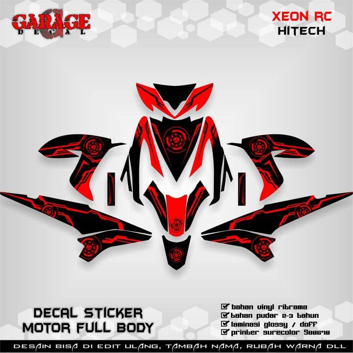 Decal Xeon RC full body Sticker Xeon RC full body Decal sticker xeon rc ...