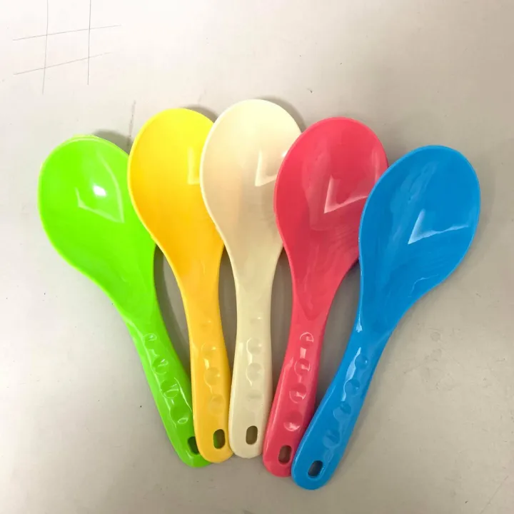 1PC Plastic Rice Paddle Food Spoon Scooper Spatula Plastic Serving ...
