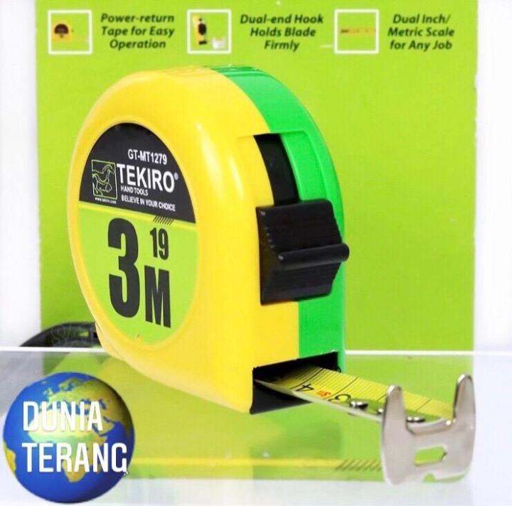 Meteran Roll 3M TEKIRO - ORIGINAL TEKIRO | Lazada Indonesia