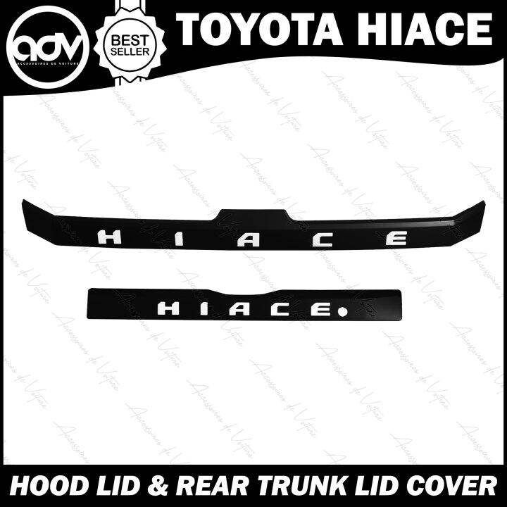 Toyota Hiace 2019 2020 2021 Commuter Deluxe Hood Lid / Hood End Trim ...