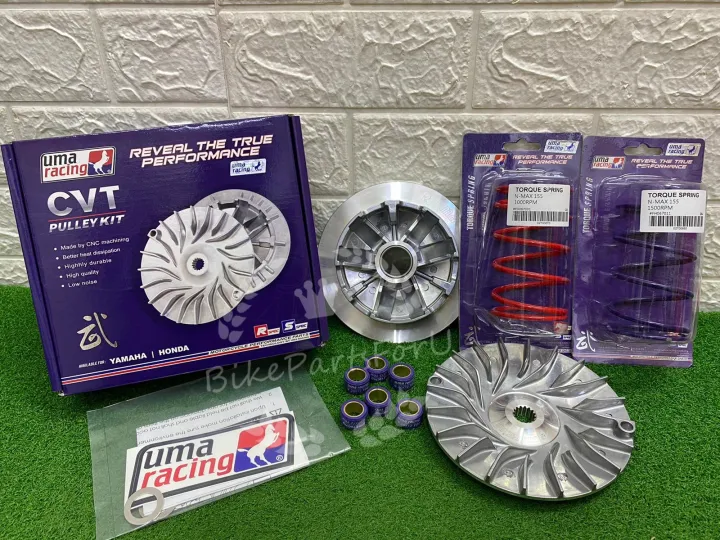 uma racing cvt pulley drive face with roller kit set / cvt torque spring N-MAX/NMAX/AEROX115/NVX ...