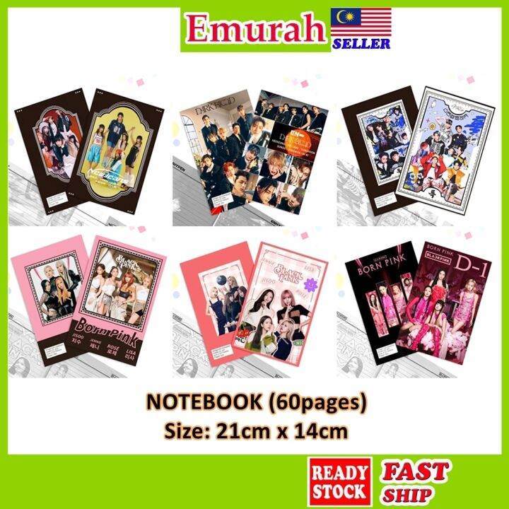 KPOP Notebook 60pg BTS STRAY KIDS ENHYPEN TRE NCT EXO BPINK TWICE ...