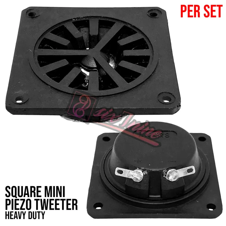 Mini Square Piezo Tweeter (SET) | Lazada PH