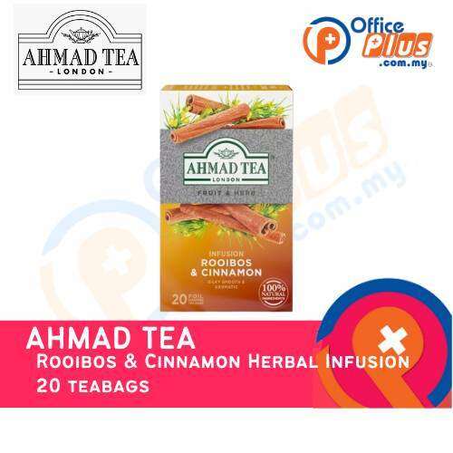 ชา Ahmad Tea Rooibos & Cinnamon Herbal Infusion ขนาด 20 ซอง teabags ...