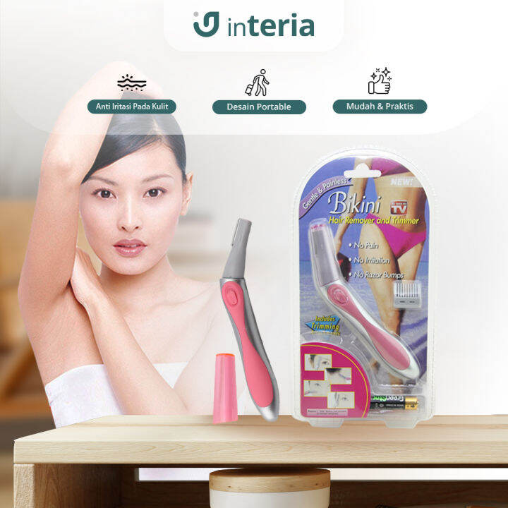 Alat Cukur Bulu Wanita Simple Gampang Pencukur Trimer Alis Bulu Halus Mini Portable | Lazada ...